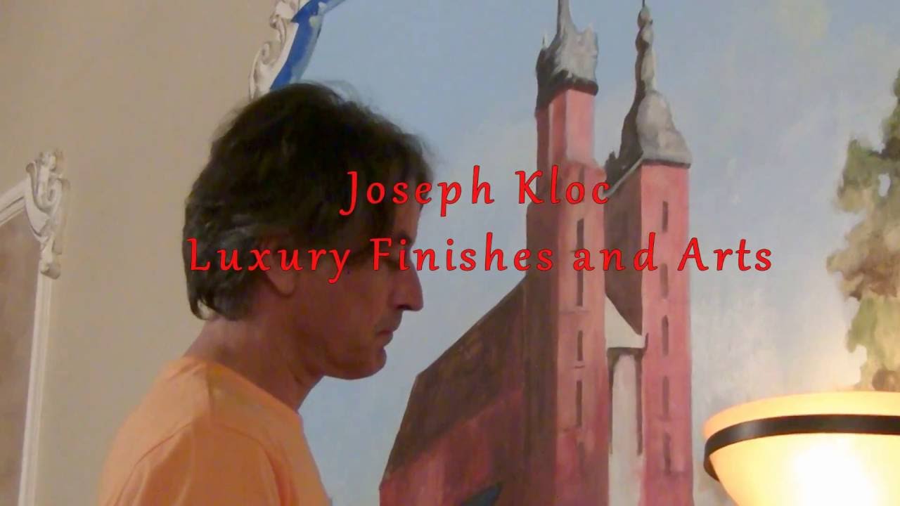 Joseph Kloc Painting Mural At Polonia Restaurant - YouTube