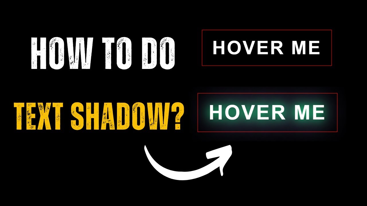 Text Shadow Hover Effect & Neon Glow | CSS Animated Button 🚀 - YouTube