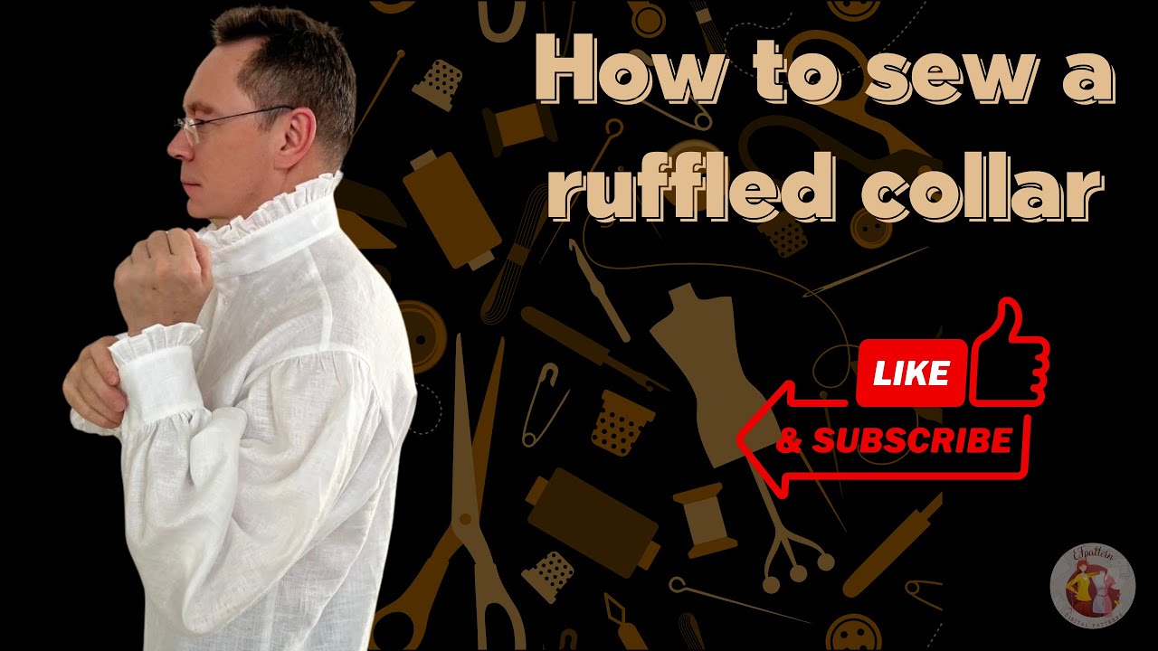 How to sew a ruffled collar - YouTube
