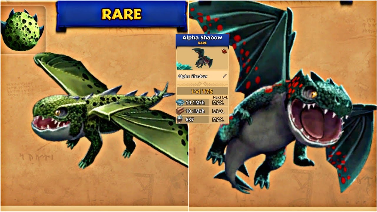 ALPHA SHADOW MAX LEVEL 175 TITAN MODE - Dragons: Rise of Berk - YouTube