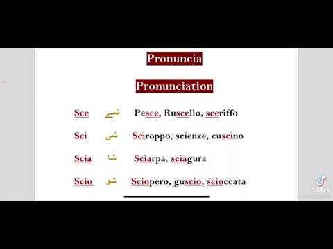 The Italian words start or end with sce,sci,scia,scio.||how to ...