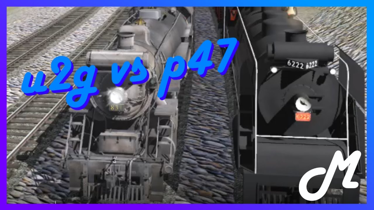 CNJ P47 vs CN U2G in Trainz 2020 - YouTube