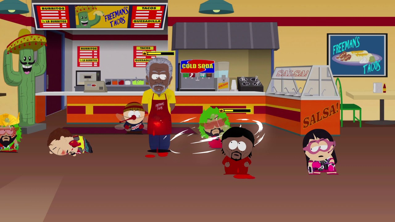 South Park™: The Fractured But Whole™Morgan Freeman Fight - YouTube