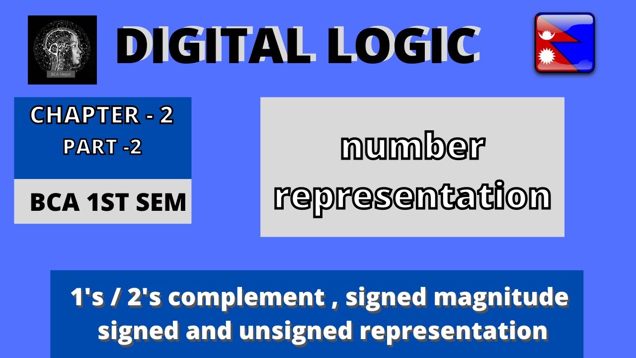 number system representation , signed magnitude , 1's complement , 2's complement explain in ...