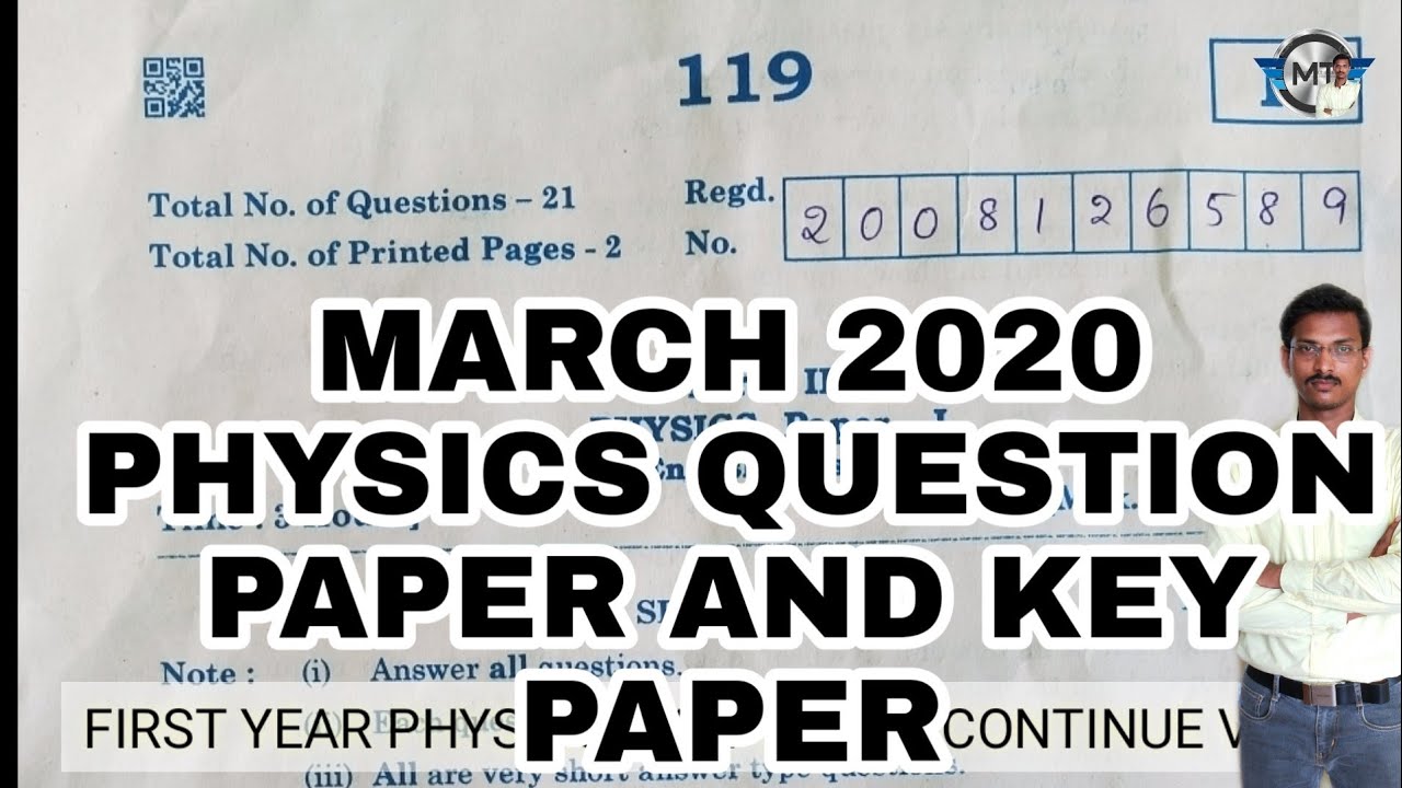 INTER 1ST YEAR PHYSICS QUESTION PAPER MARCH 2020 PHYSICS QUATION inter-1st-year-physics-question-paper-march-2020-physics-quation