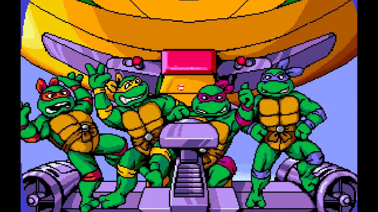 Teenage Mutant Ninja Turtles: Turtles in Time - Arcade - ending - YouTube