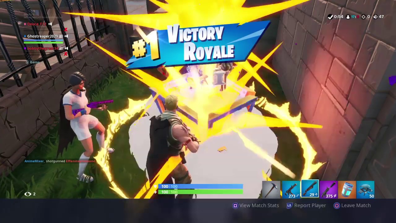 Fortnite Victory Royale by default PS4 - YouTube