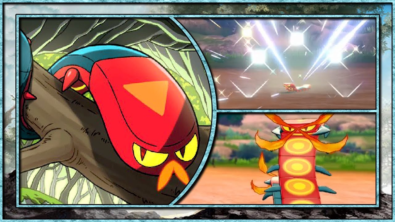 Live shiny Sizzlipede (+Evo) on Pokemon Shield after 2,002 RE's! - YouTube