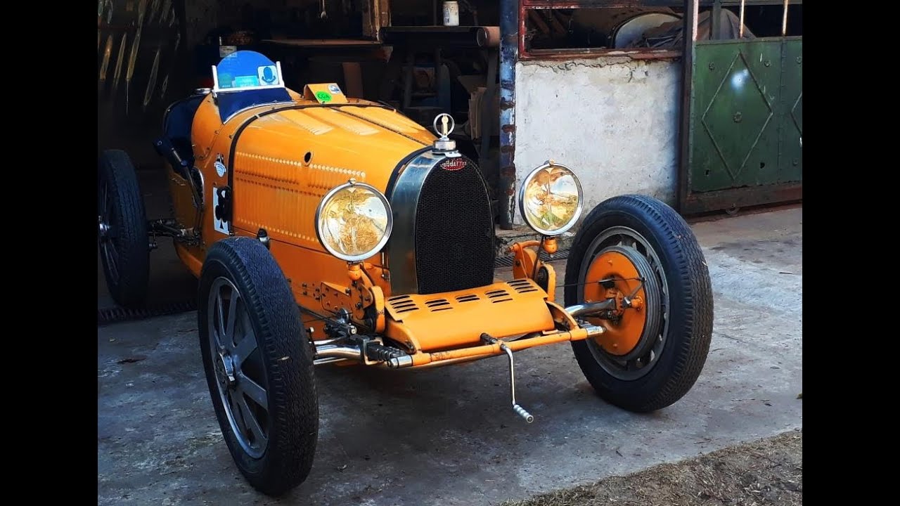How to start a 1927 Bugatti type 35C - YouTube