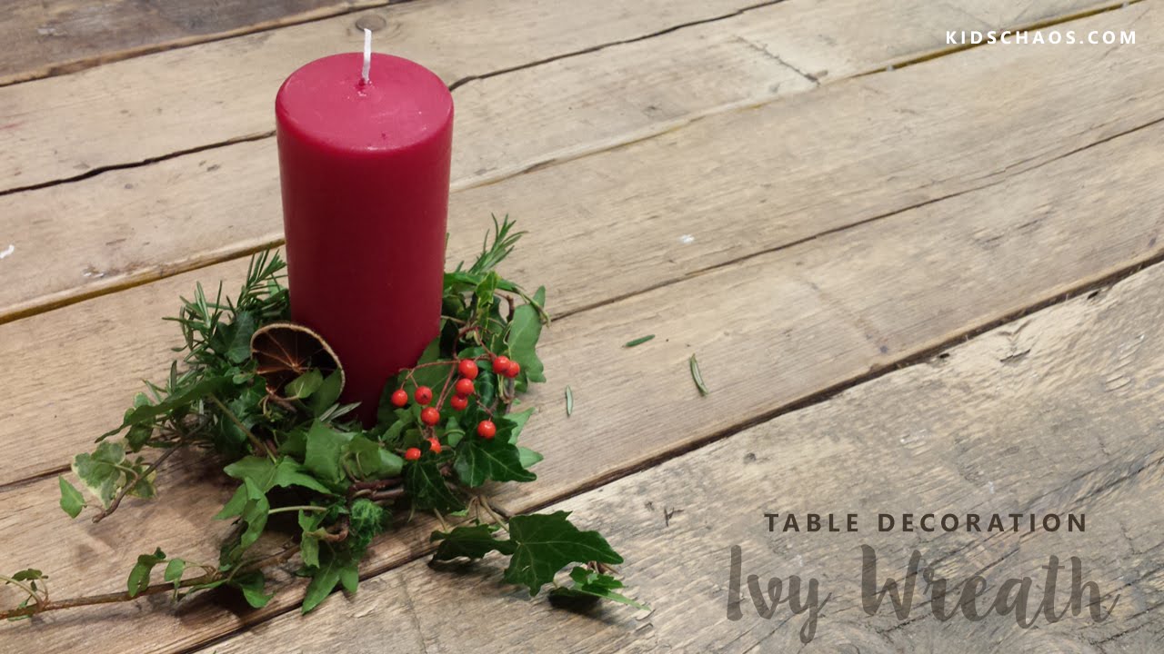 Christmas Crafts Candle Wreath - YouTube