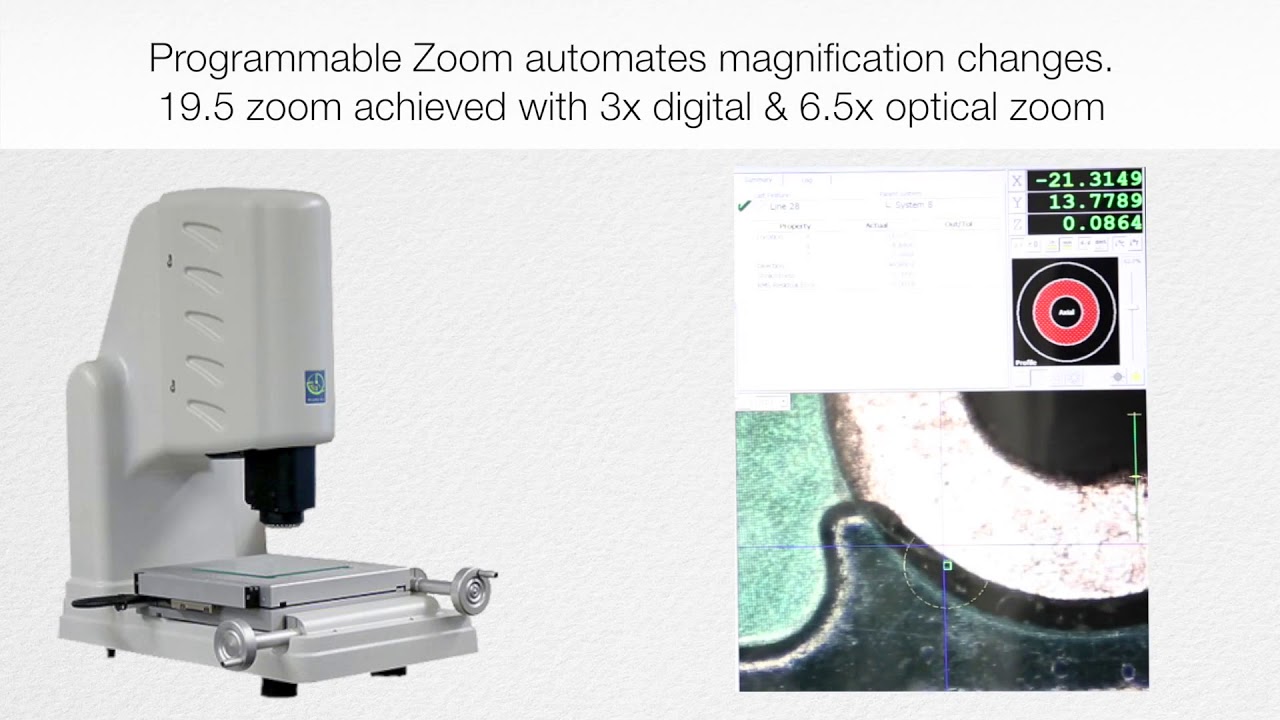 Micro Vu Sol Manual Vision Measuring Machine - YouTube