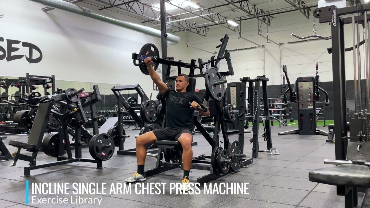 Incline Single Arm Chest Press Machine - YouTube