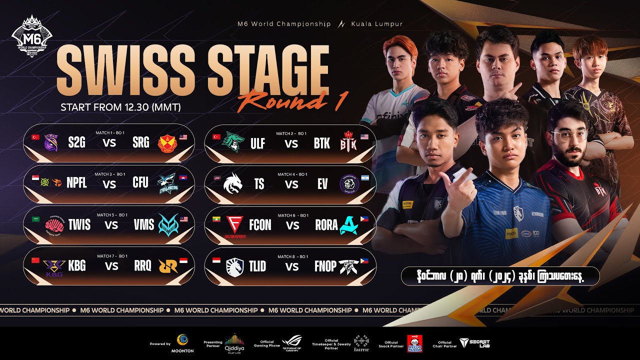 LIVE 🔴| MLBB M6 World Championship | Swiss Stage Day 1 - YouTube