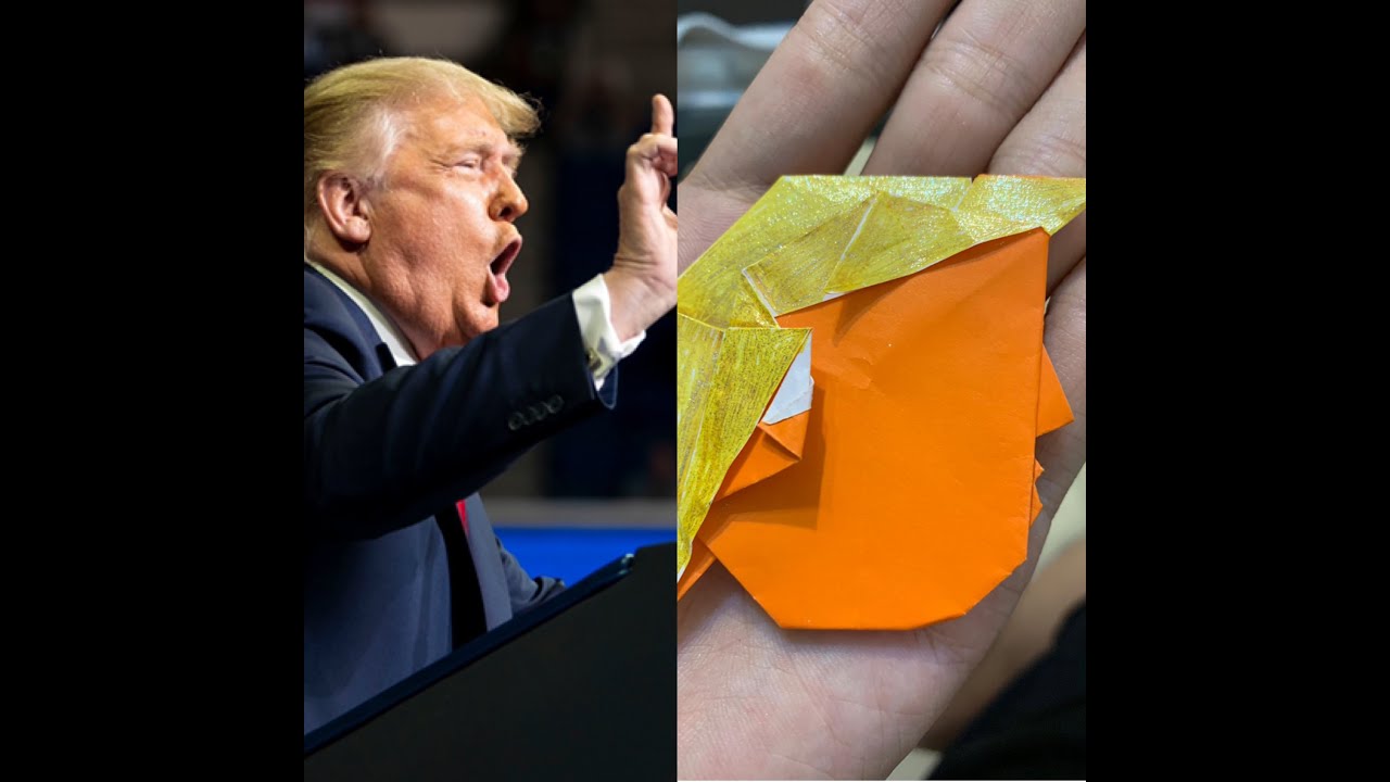 D.I.O.T Crazy Origami Series - When Trump is an Origami... 特朗普可以摺出來 ...
