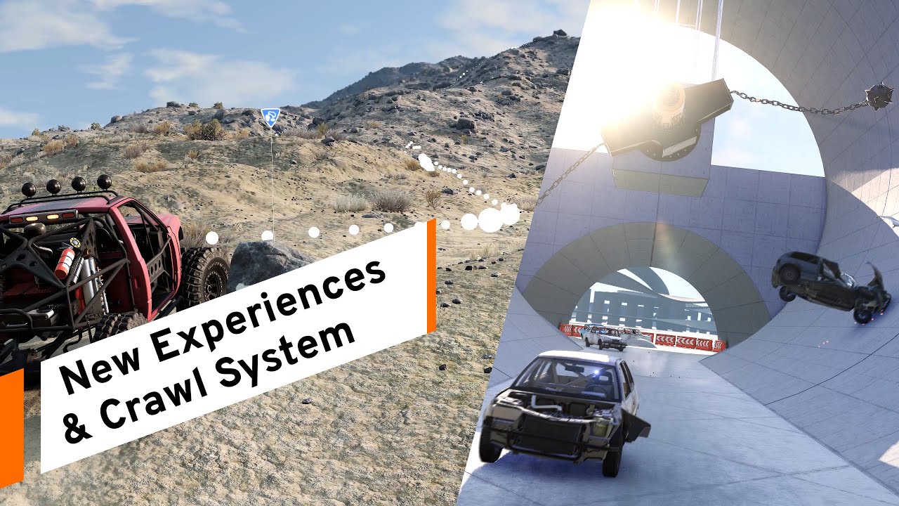 BeamNG.drive - New Experiences & Freeroam Crawl System - 0.37 - YouTube