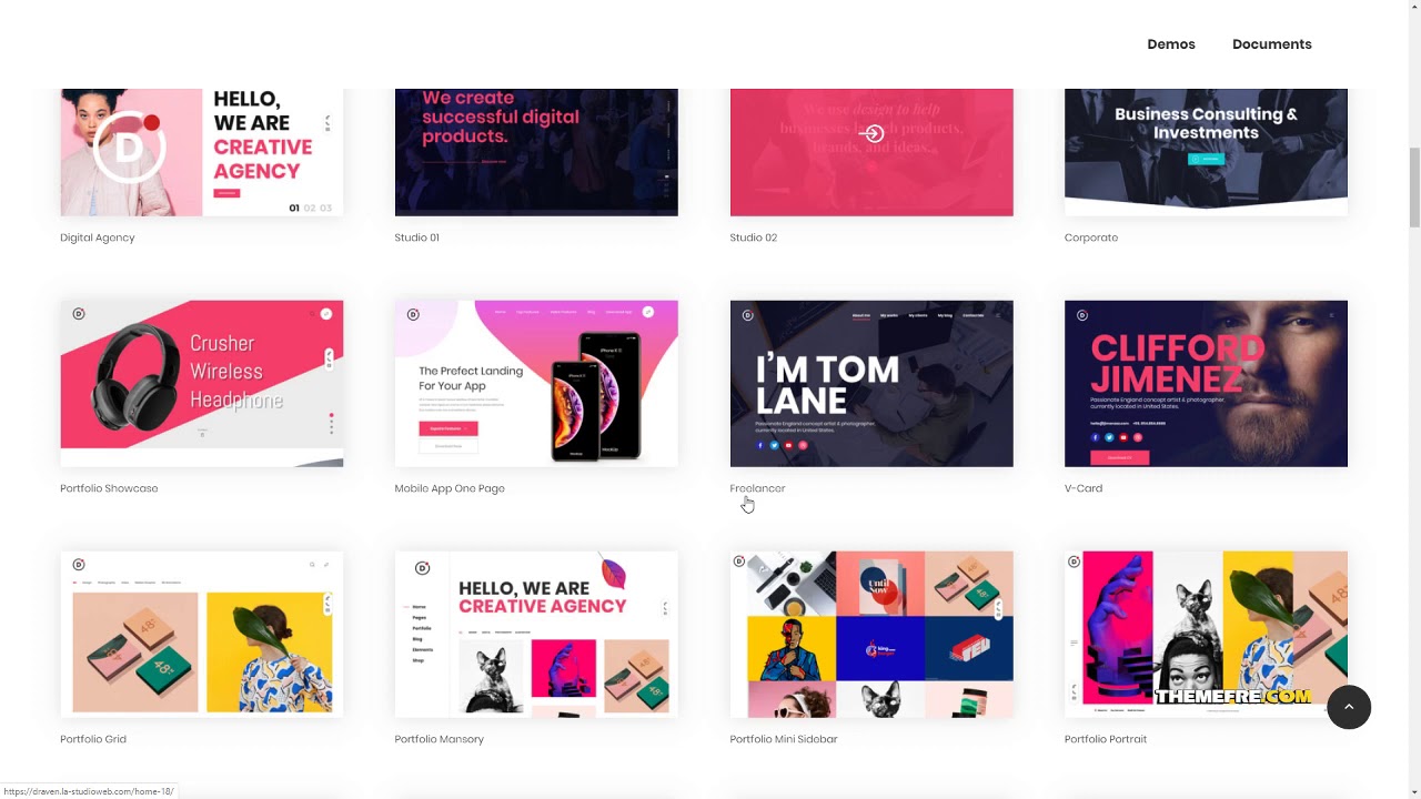 Draven Multipurpose Creative Theme - YouTube