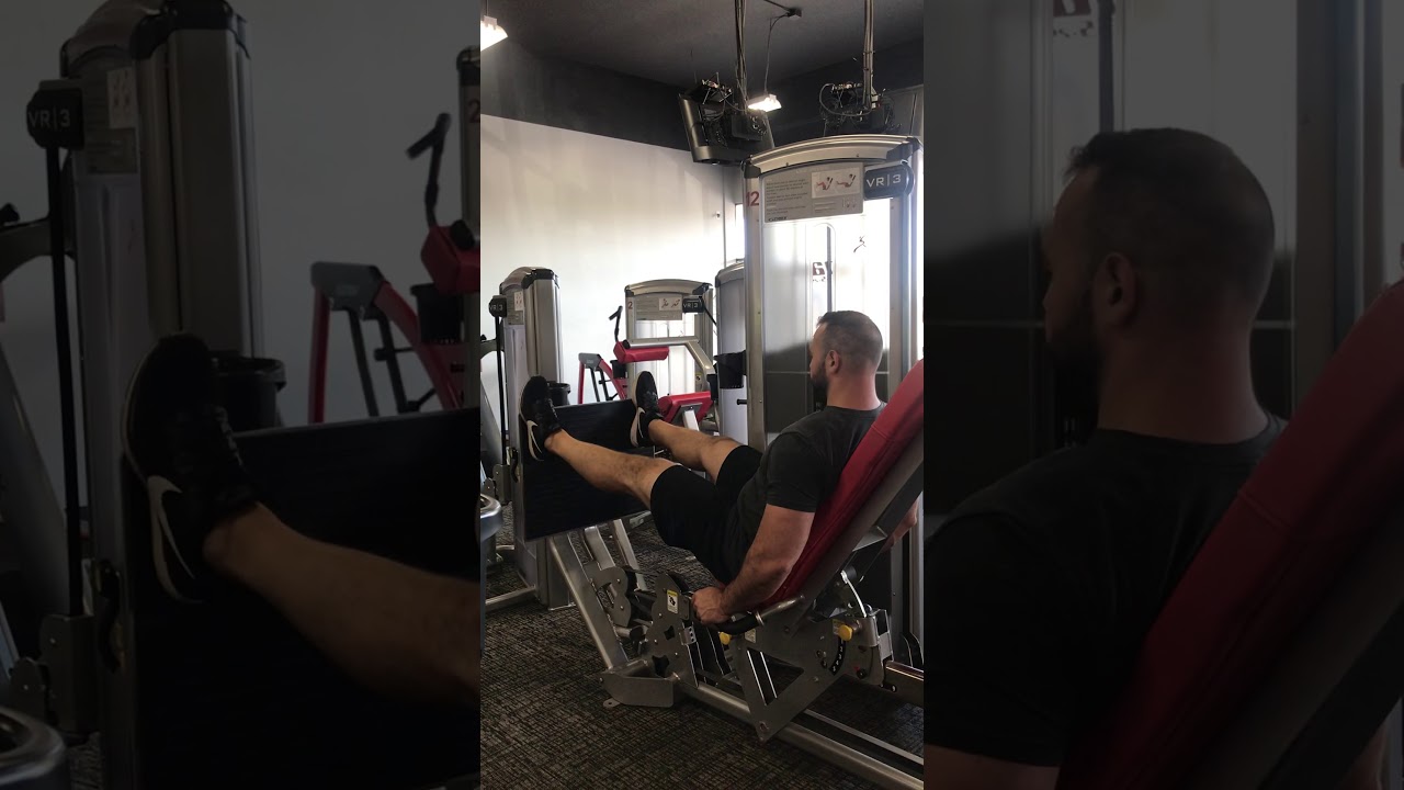 Feet Elevated Leg Press - YouTube