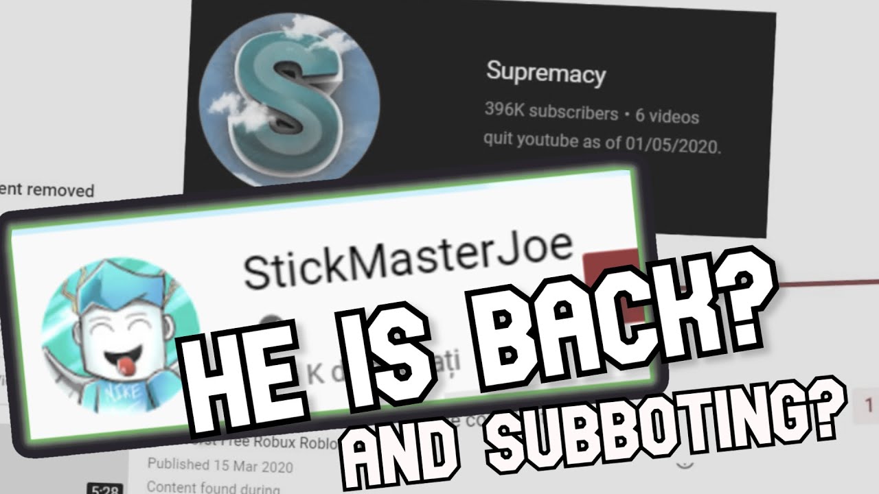 Supremacy is Back...AND SUBBOTING?(Roblox) - YouTube