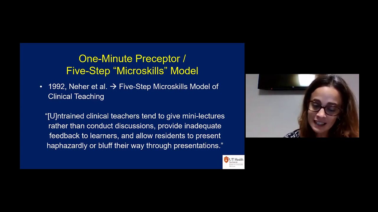 1-Minute Preceptor: Precepting Medical Students - Dr. Michelle ...