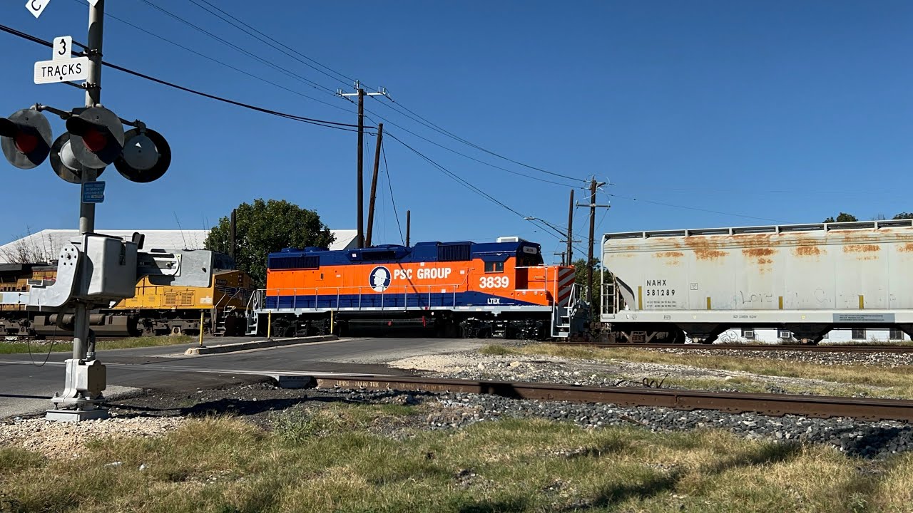 WB UP Mixed Freight Train Ft. LTEX 3839 | T112 | San Antonio, TX - YouTube