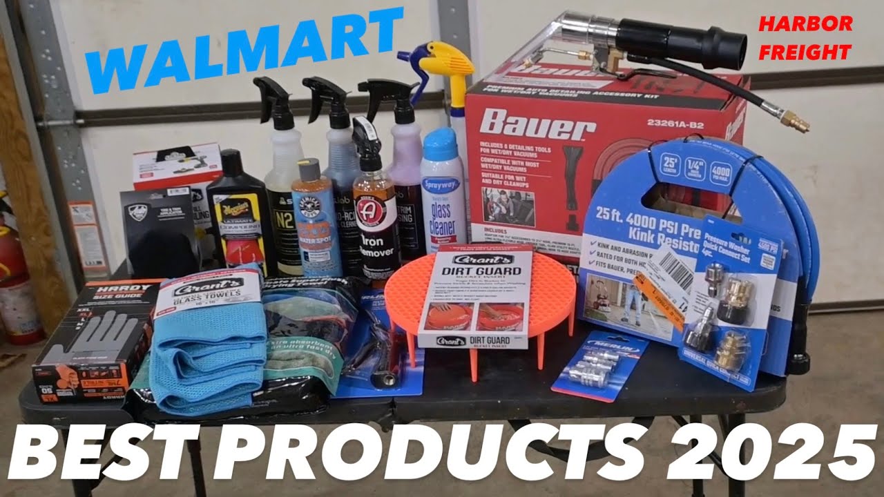 The Best Detailing Products at Walmart and Harbor Freight 2025 - YouTube