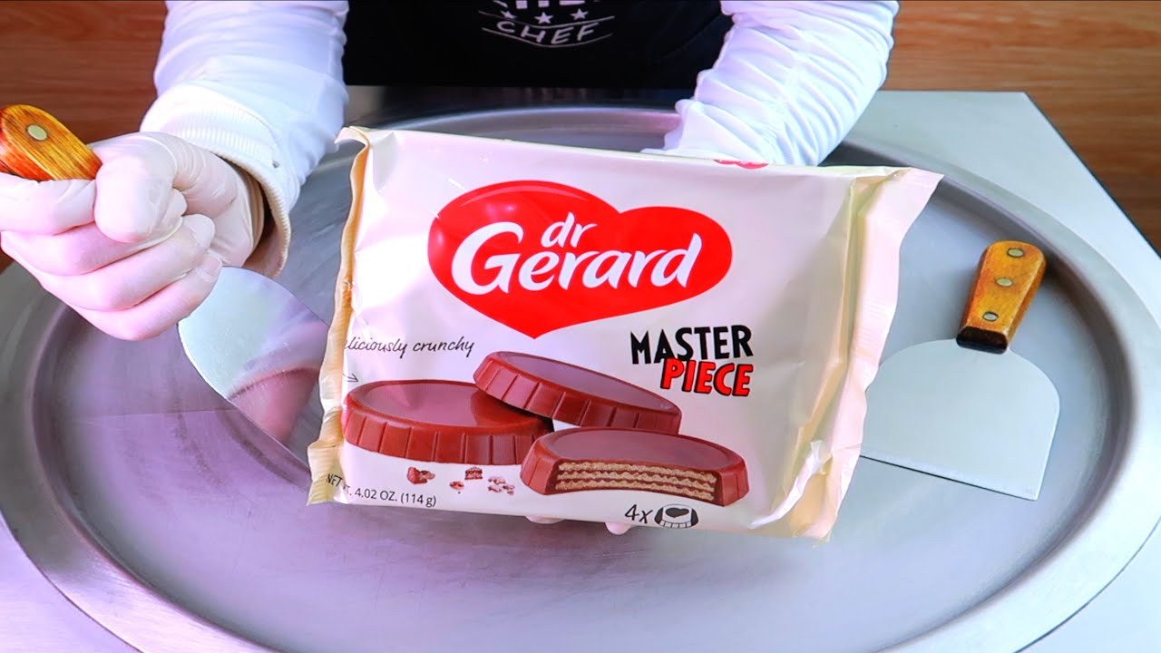 Dr. Gerard Wafer Biscuits ice cream rolls street food - ايس كريم رول ...