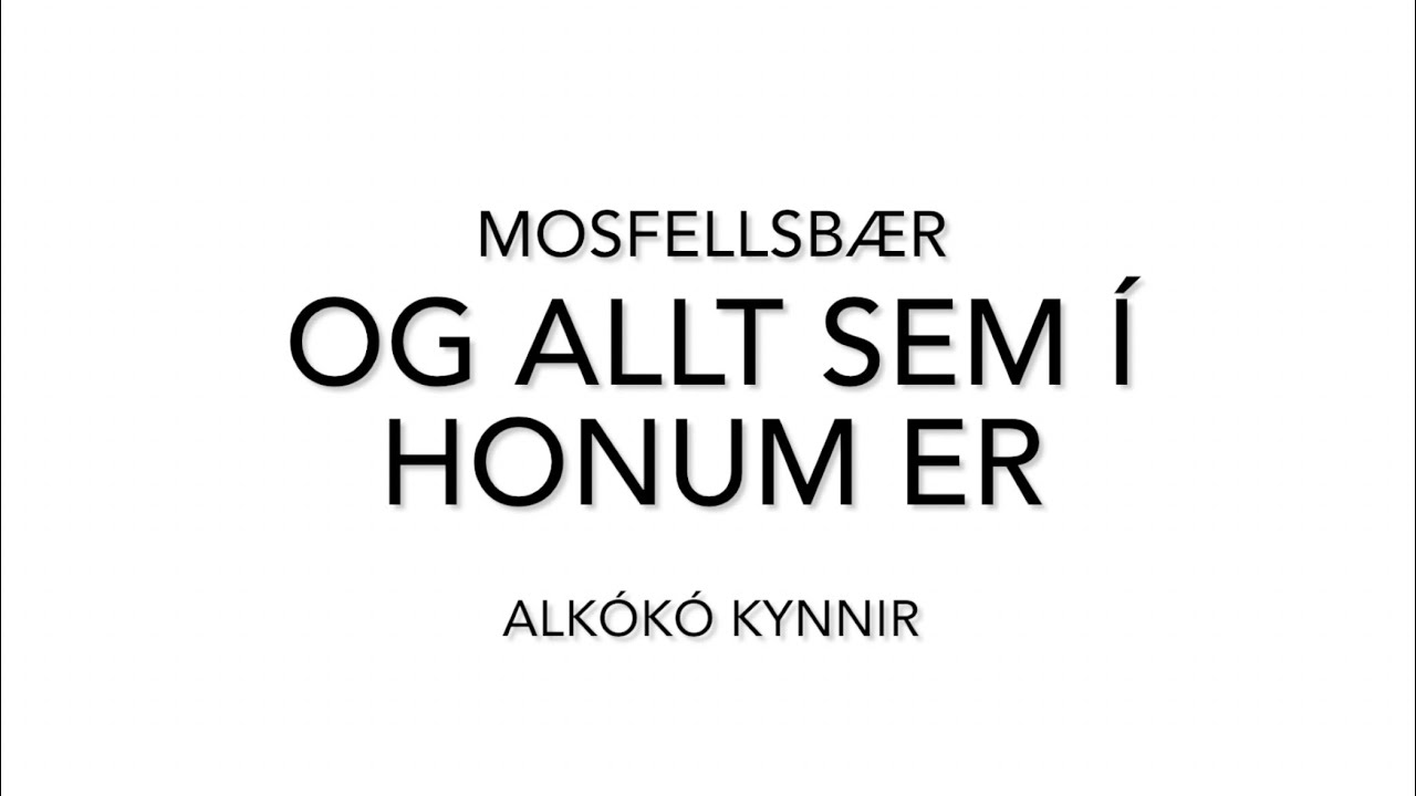 Mosfellsbær - YouTube
