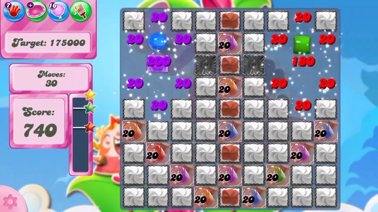 Candy Crush Saga Level 1820 No Boosters - YouTube
