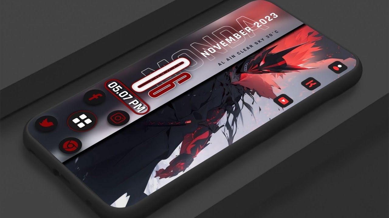 Amazing Dark Nova Launcher♥️Home Screen Setup Tutorial♥️Looking Very Cool Your Android🏠Home ...