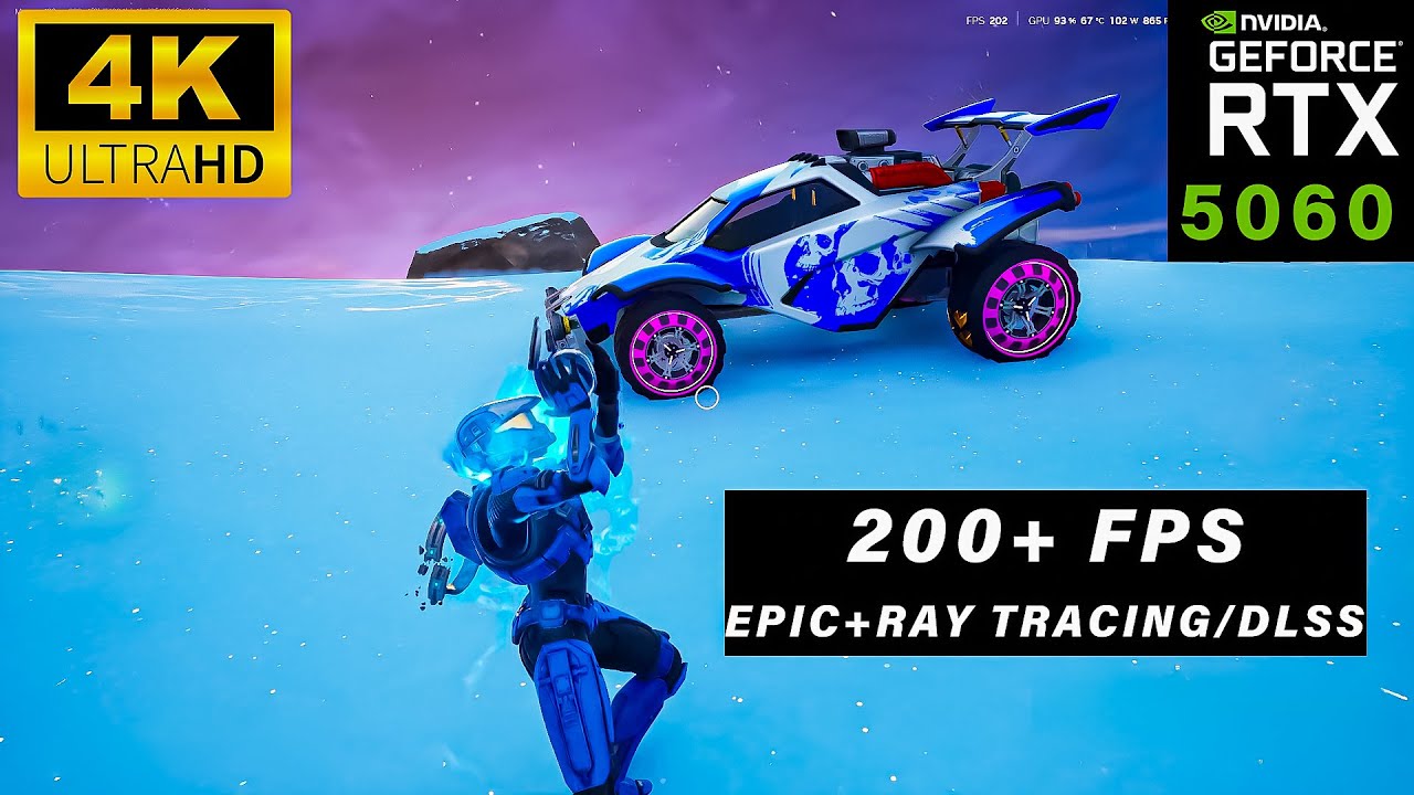 Fortnite 200+ fps Epic + Ray Tracing / DLSS I RTX 5060 4K Epic Gameplay ...