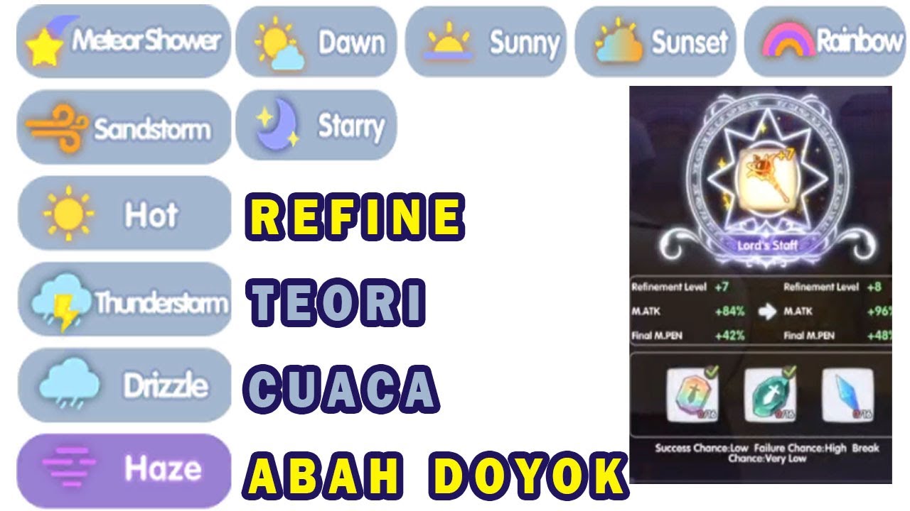 REFINE TEORI CUACA BY LEAD SAKURA - Ragnarok X Next Generation - YouTube