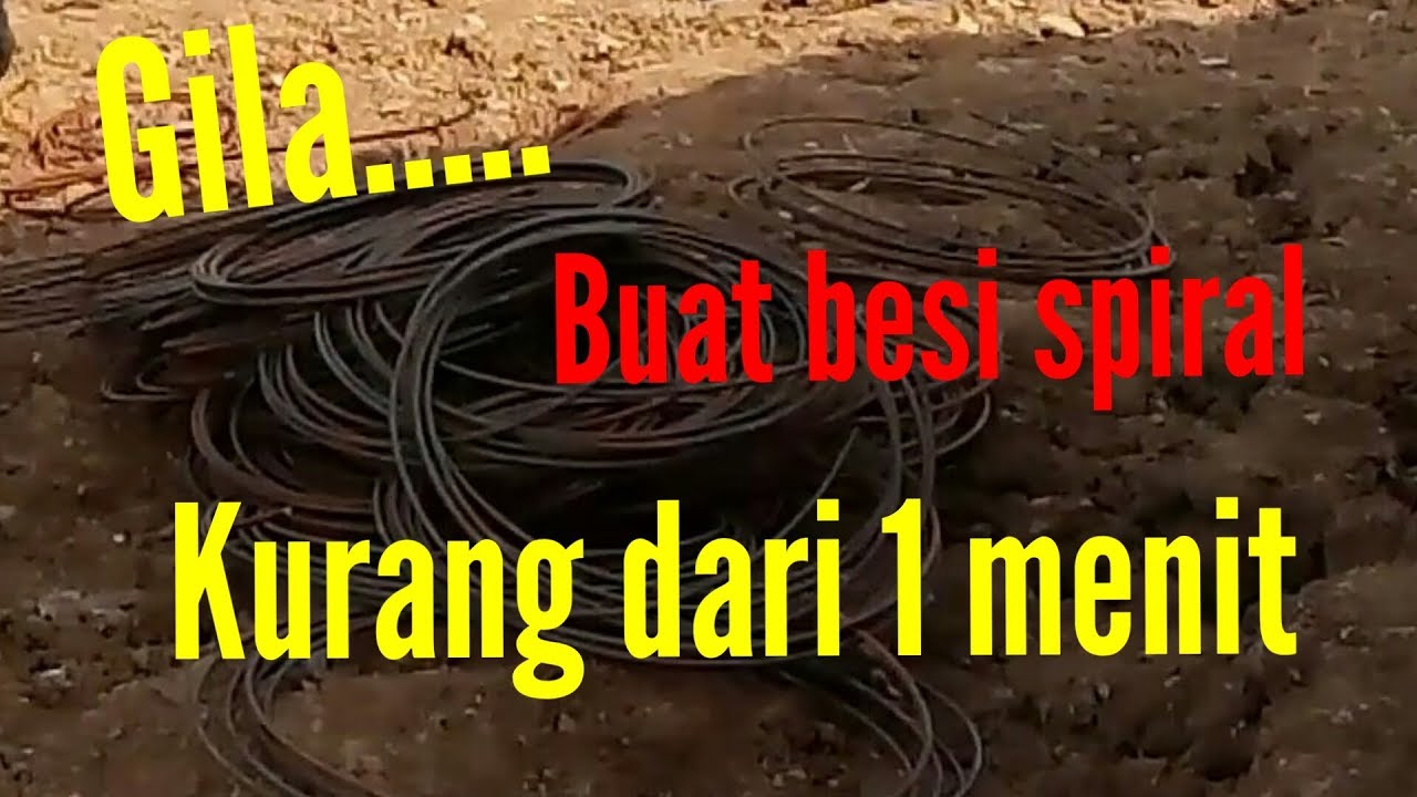 Membuat besi spiral untuk bor pile - YouTube