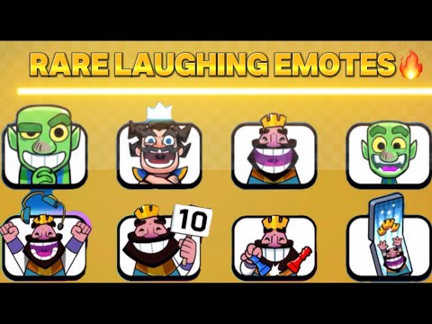 TOP RARE LAUGHING EMOTES IN CLASH ROYALE🗿🔥#clashroyale - YouTube