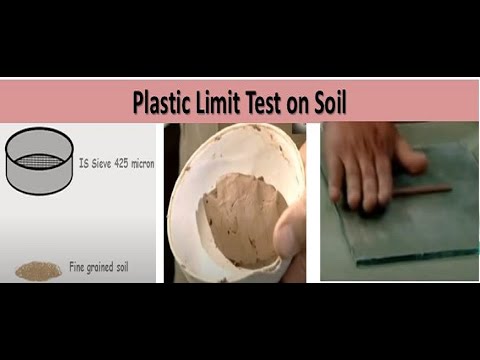 Determination of Plastic Limit of soil / Plasticity Index and use of ...