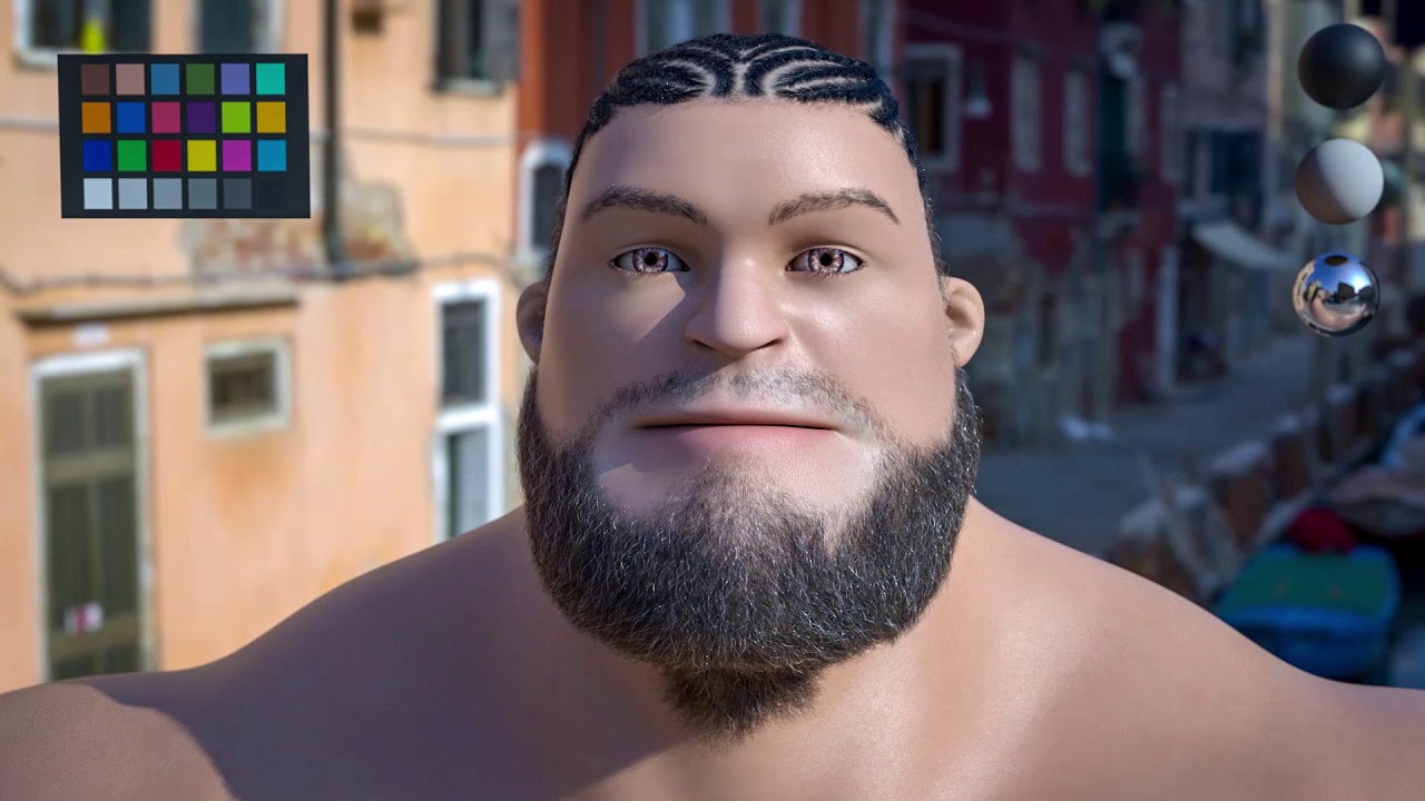 Ornatrix/Vray: Character with braided hair. - YouTube