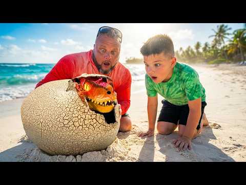 GIANT Dinosaur Egg Found on the Beach… It HATCHED! 🦖
