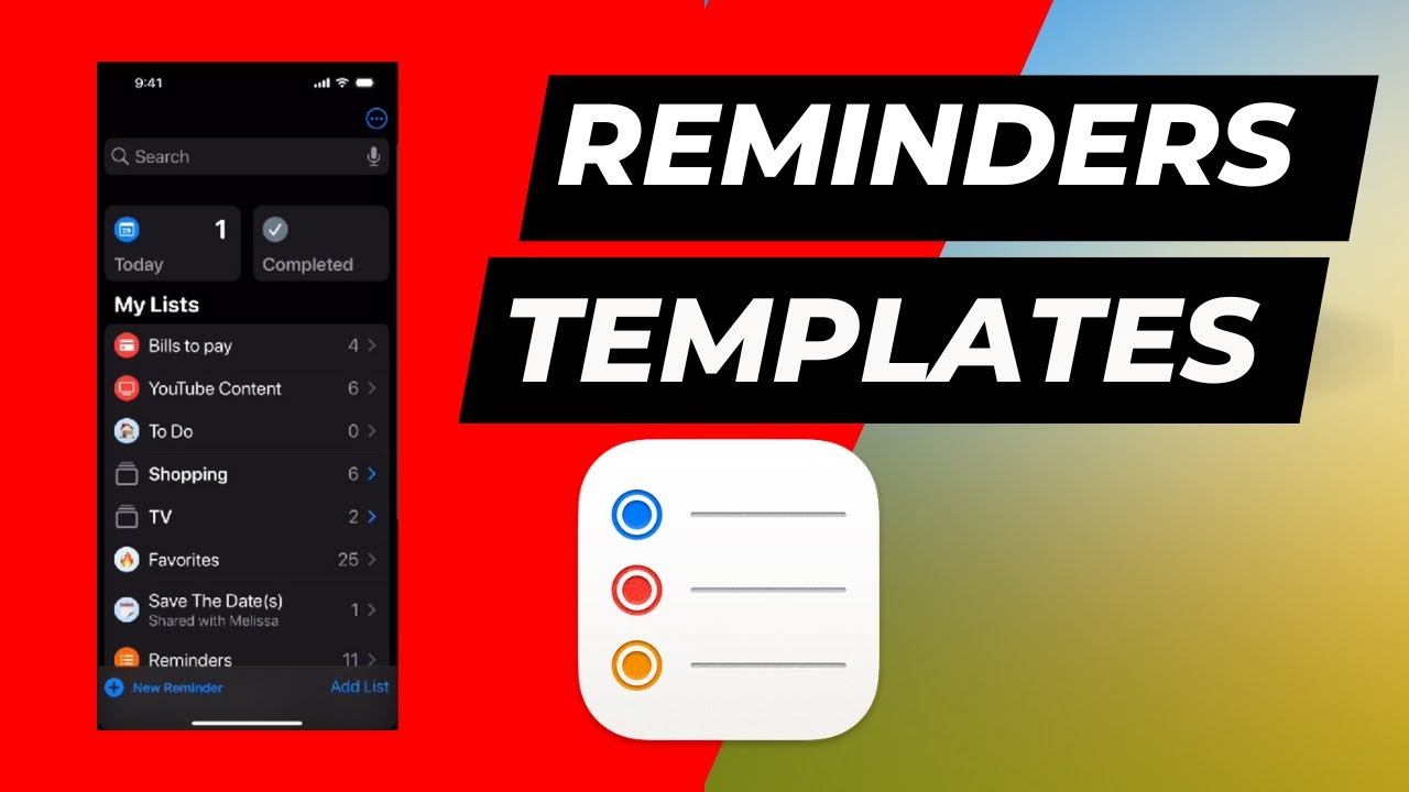 Simplify Your To-Do List! Using iphone Templates - YouTube