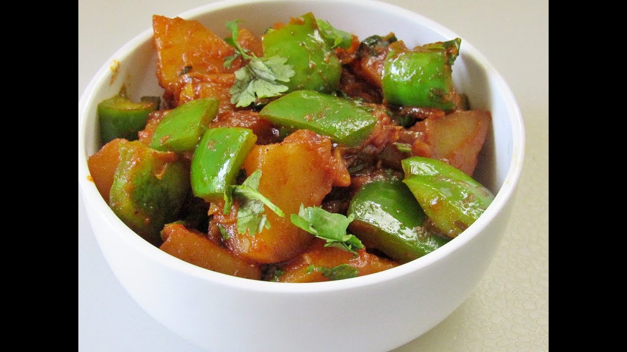 Aloo Capsicum Recipe - How To Make Aloo Shimla Mirch Recipe | Nisa ...