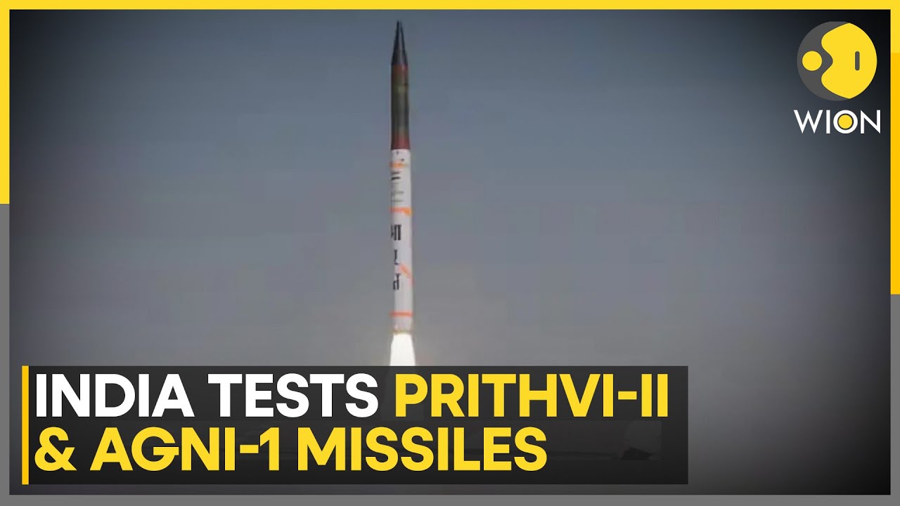 India Successfully Test-Fires Prithvi-II and Agni-1 Missiles | WION ...