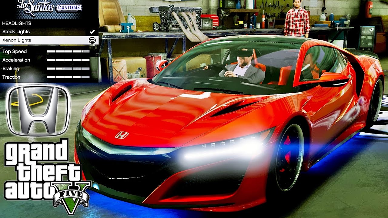 GTA V 🚗 2016 Honda NSX NC1 ☢ Extreme Graphics !!! - YouTube