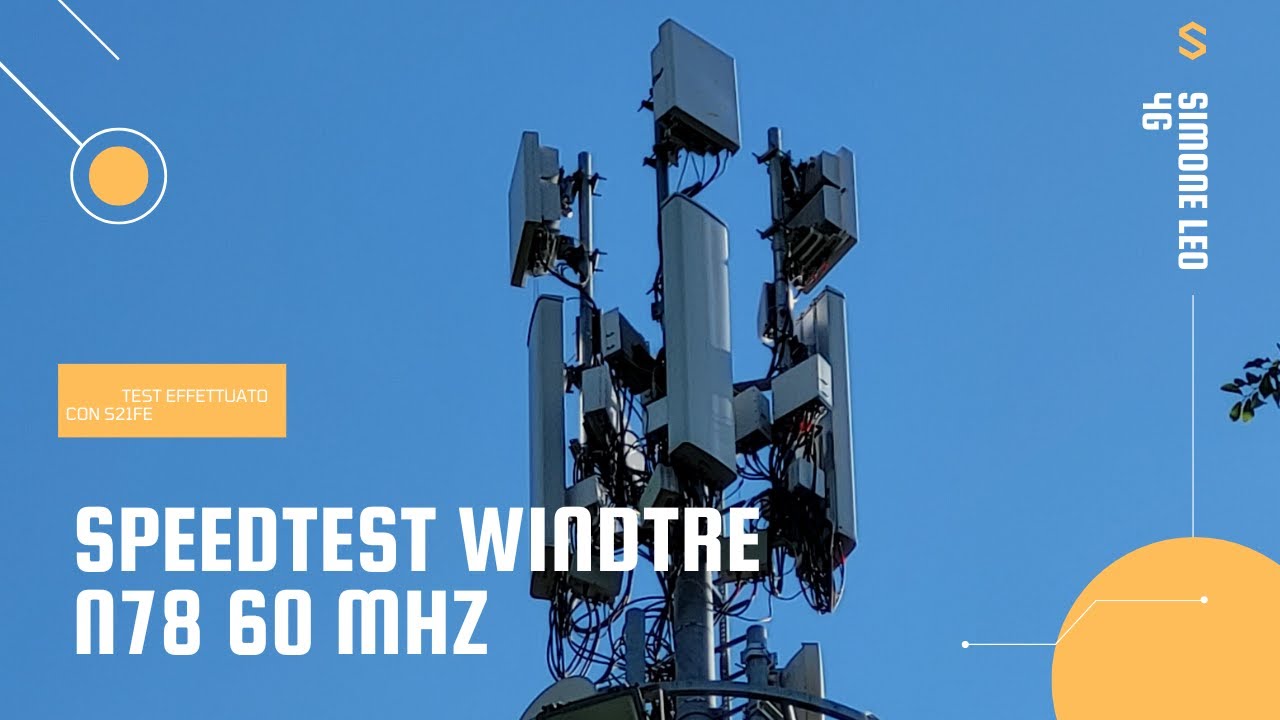 Speedtest WindTre N78 60 MHz - YouTube