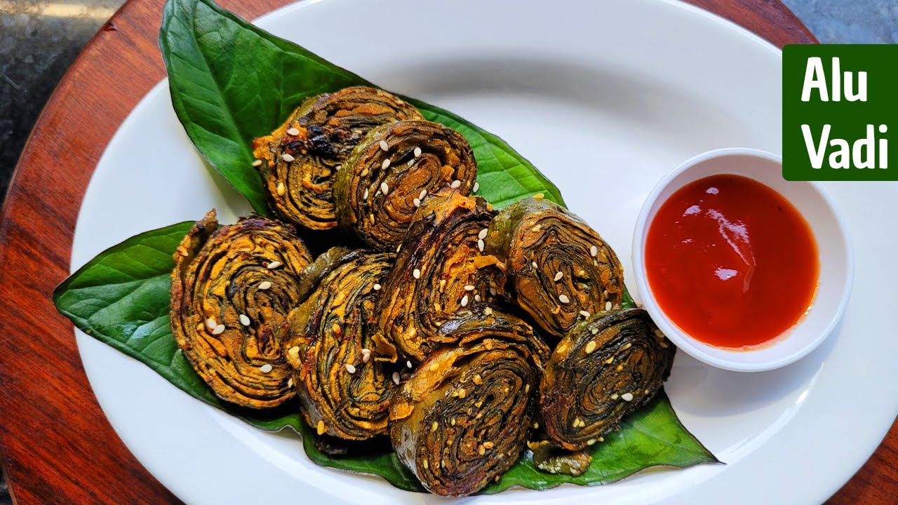 अरबी के पात्र - अळूवडी - पतोड़ | Alu Vadi - Patra Ki Recipe - Patod ...