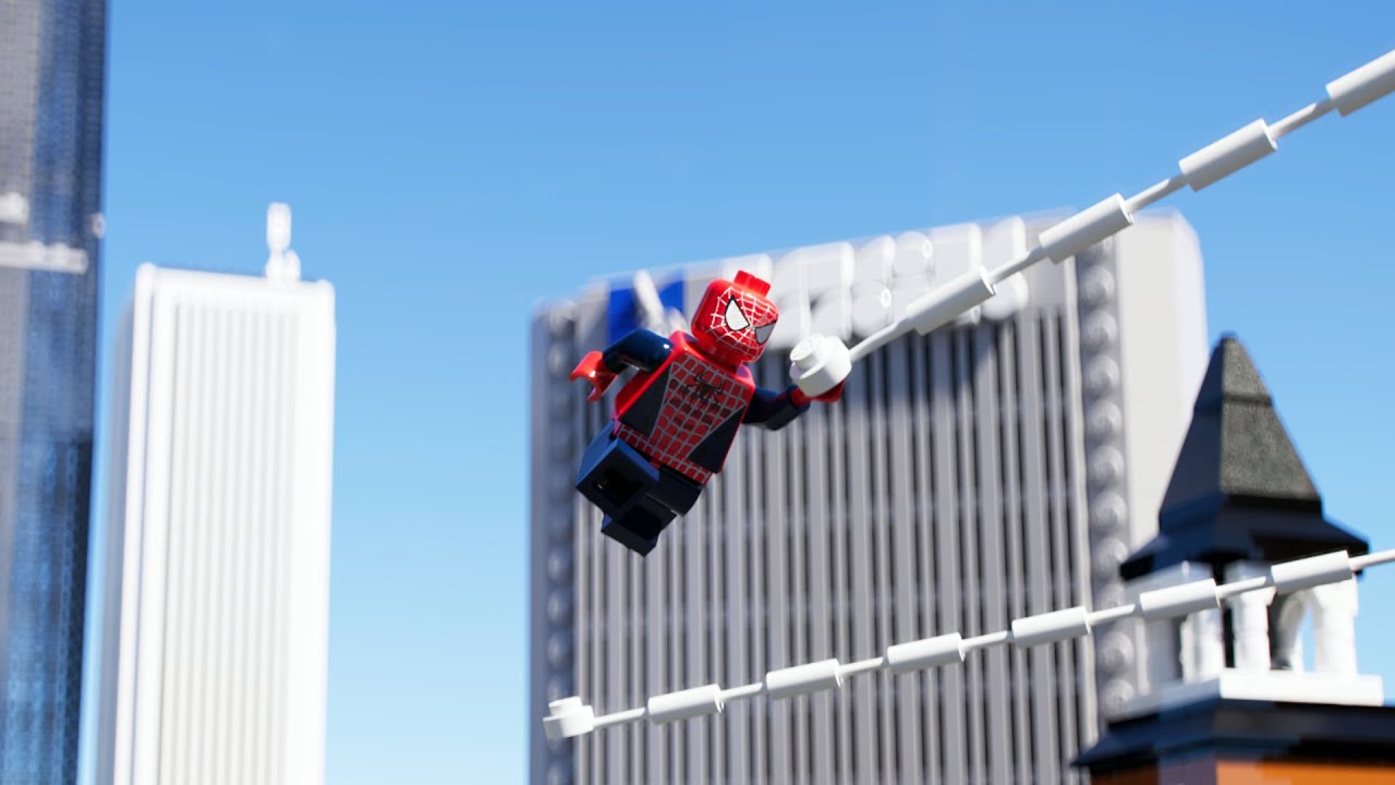LEGO Spider-Man Final Swing - Blender 3D Animation (4K) - YouTube