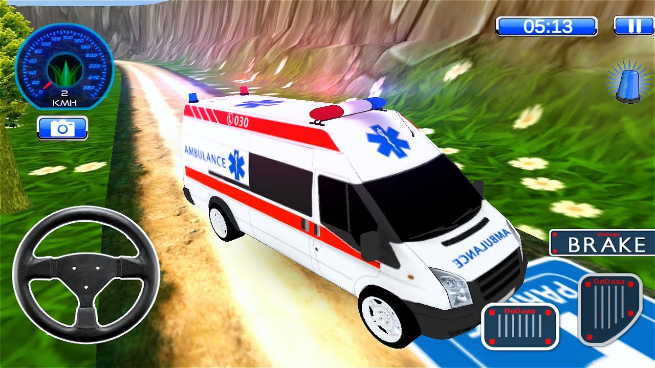 Crazy Ambulance Driver Emergency Rescue - Ambulance mountain road - Android Gameplay - YouTube