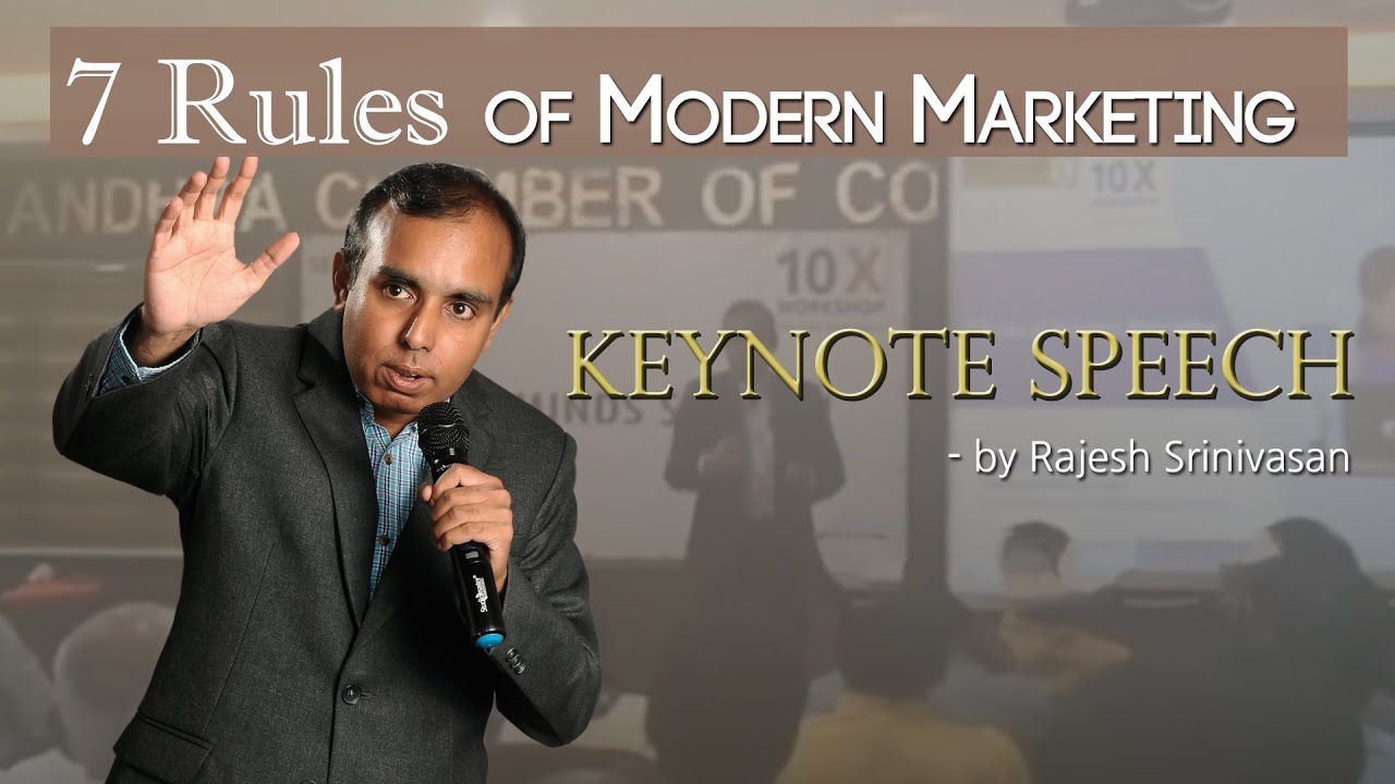 7 Rules of Modern Marketing - Keynote speech by Rajesh Srinivasan - YouTube