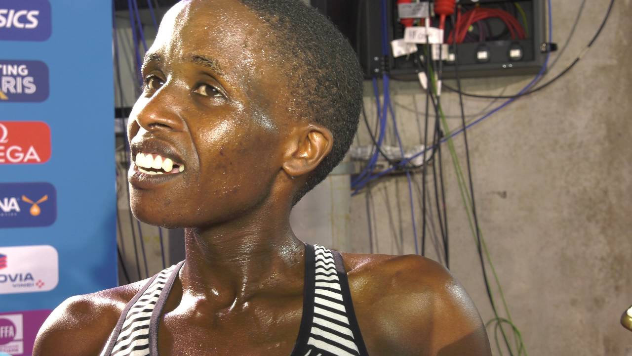 Ruth Jebet World record 3000 meter steeplechase 2016 Paris Diamond ...