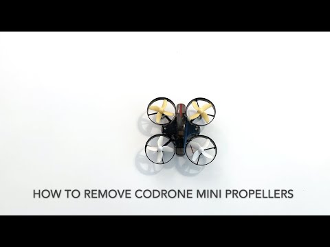 How to remove CoDrone Mini propellers - YouTube