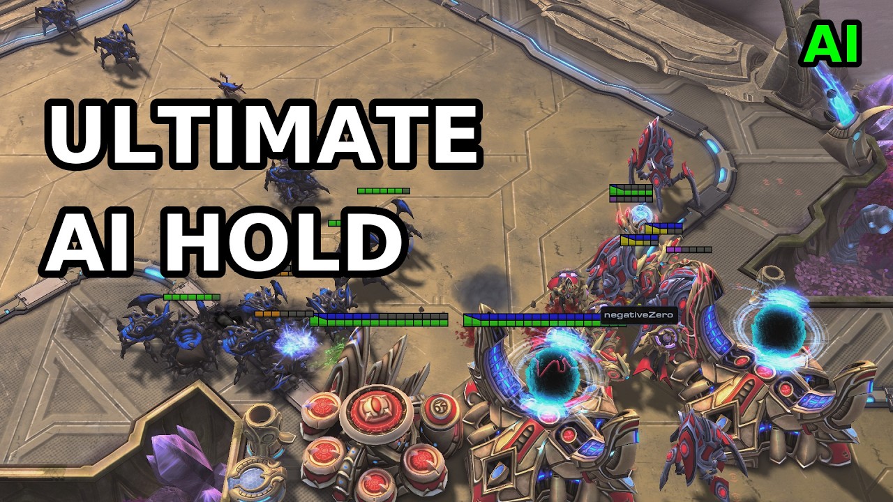 SUPER AI HOLD - NegativeZero vs Eris - Starcraft 2 AI - YouTube