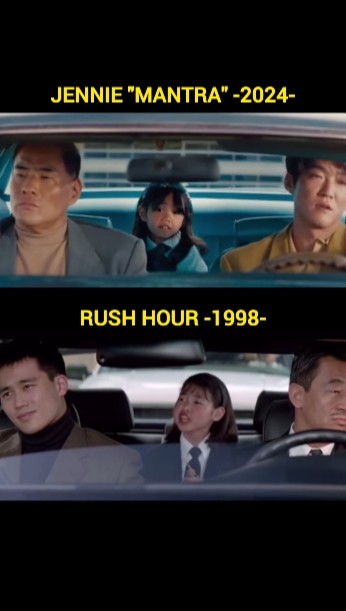 jennie mantra vs rush hour "little girl singing scene" #jennie # ...