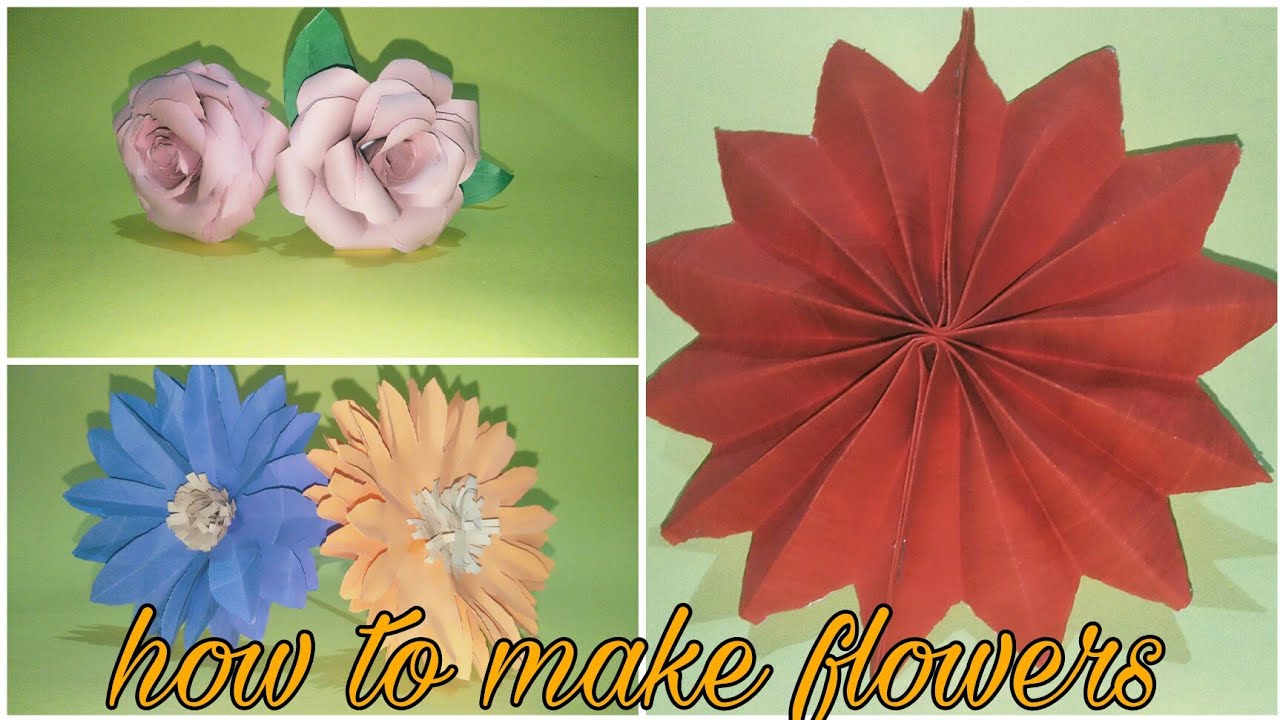 how to make very beautiful and easy flowers. - YouTube